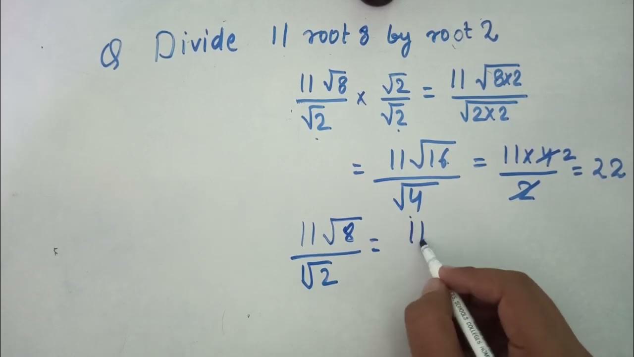 divide-11-root-8-by-root-2-solution-youtube