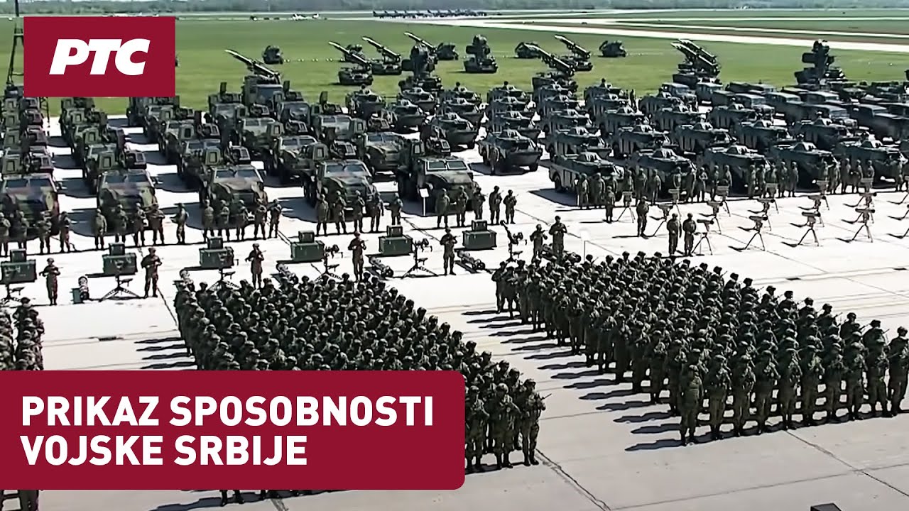 Prikaz sposobnosti Vojske Srbije, prenos sa vojnog aerodroma "Pukovnik ...