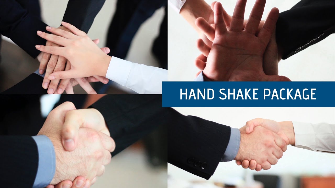 HAND SHAKE PACKAGE STOCK VIDEO - YouTube
