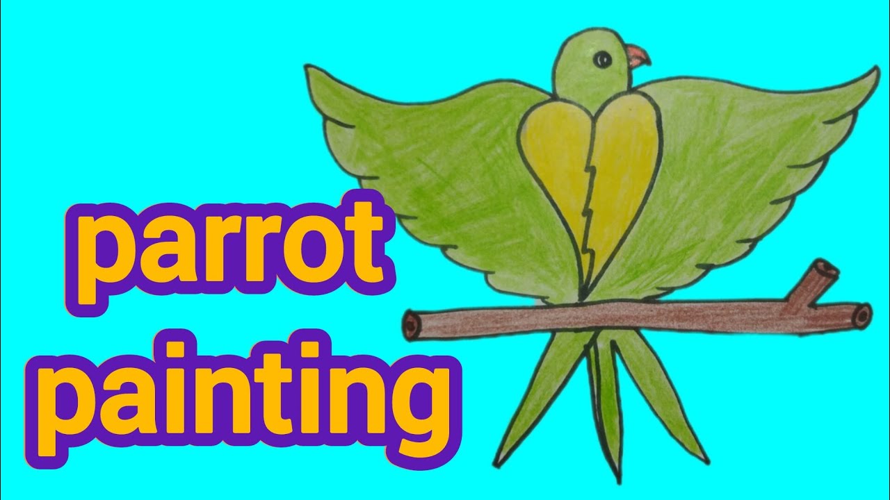 Creation and artistic wonders: the beautiful painting of parrots || How ...