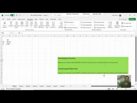 VALUETOTEXT with CONCAT! TODAY! NOW! TRIM Function in Excel in Hindi # ...