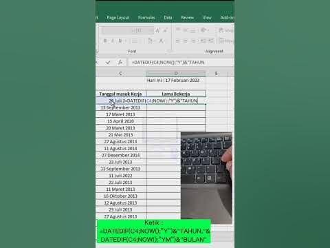 Cara menghitung lama masa kerja | Tips Excel - YouTube