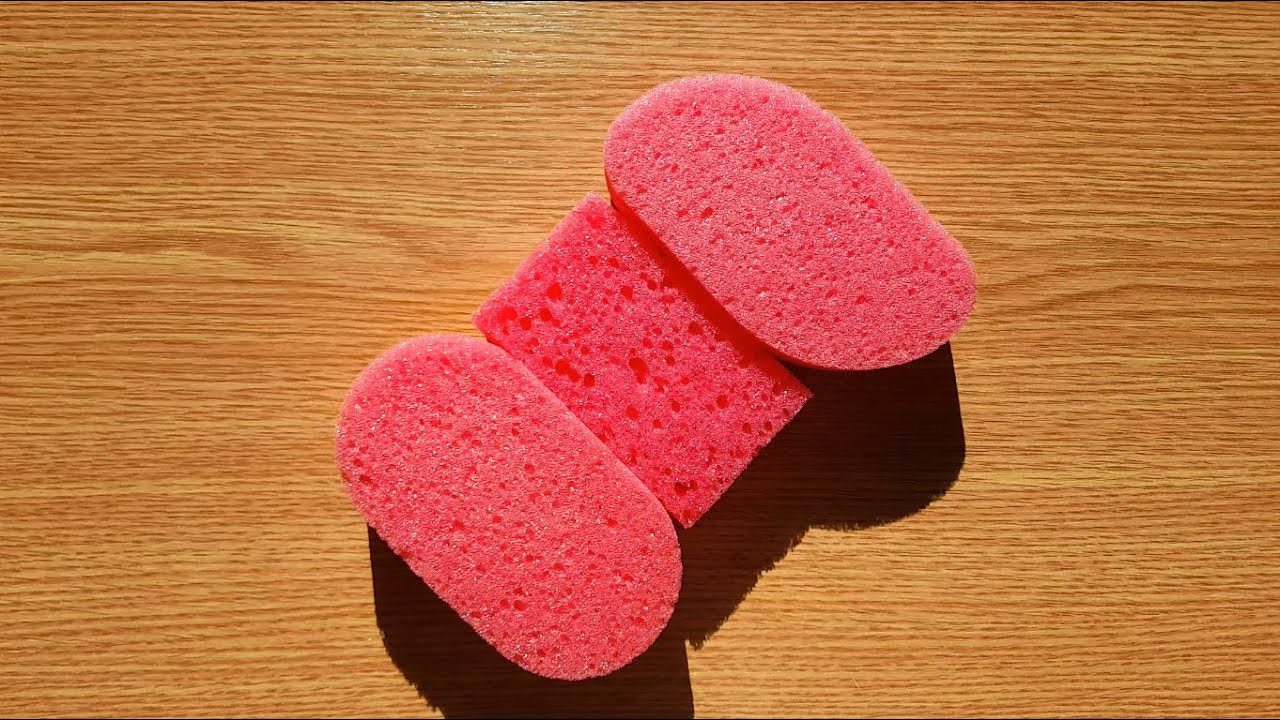 Frozen kitchen sponges squeezing & ripping + DRY squeezing ASMR |WATCH ...