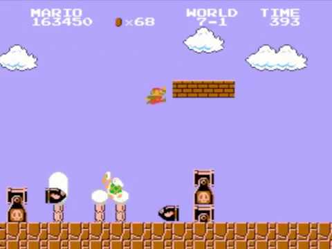 Super Mario Bros NES Level 7-1 Speedrun - YouTube