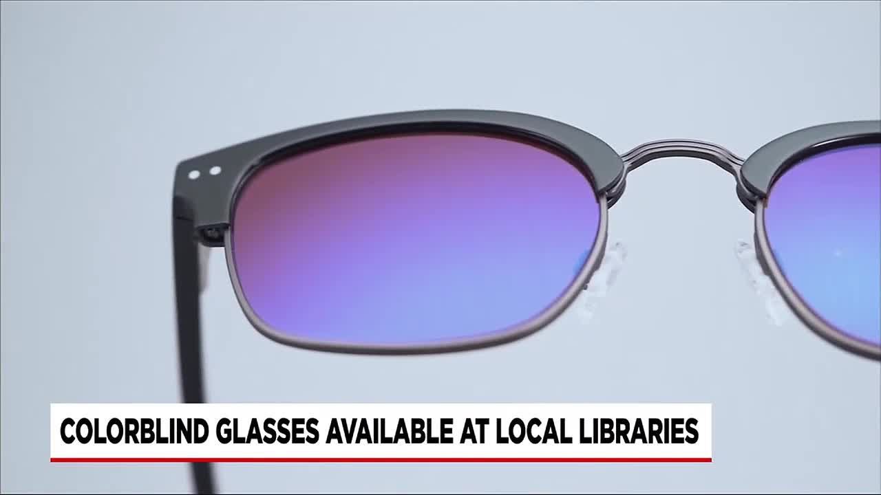 Colorblind glasses available at local libraries - YouTube