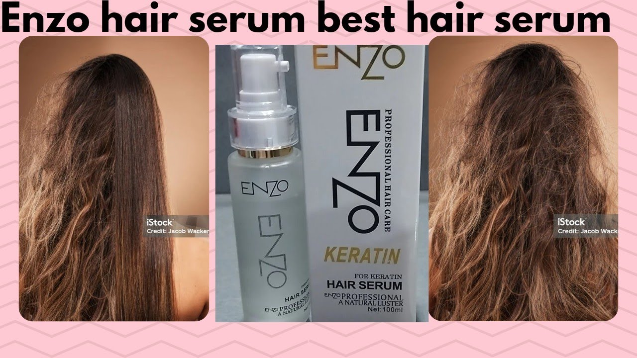 Review of Enzo keratin hair serum, best affordable hair serum,@Glowup ...
