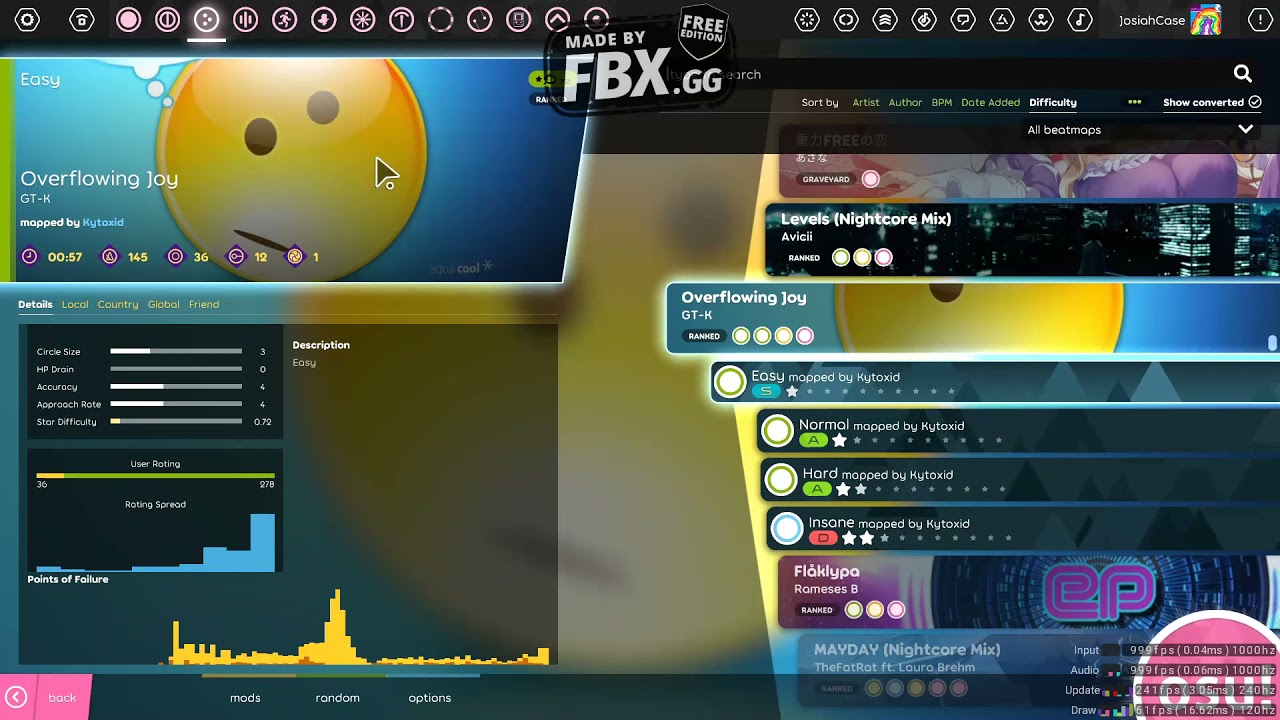 Among us Apple In osu!lazer - YouTube