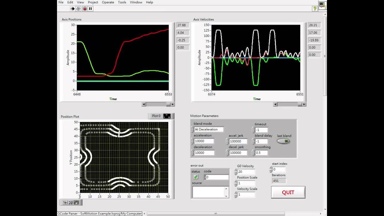 LabVIEW GCode Parser Demo - YouTube