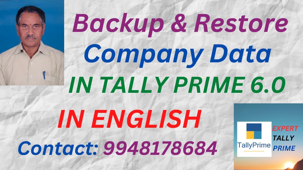 251. How to Take Back-up & Restore Company Data in Tally Prime 6.0 ...