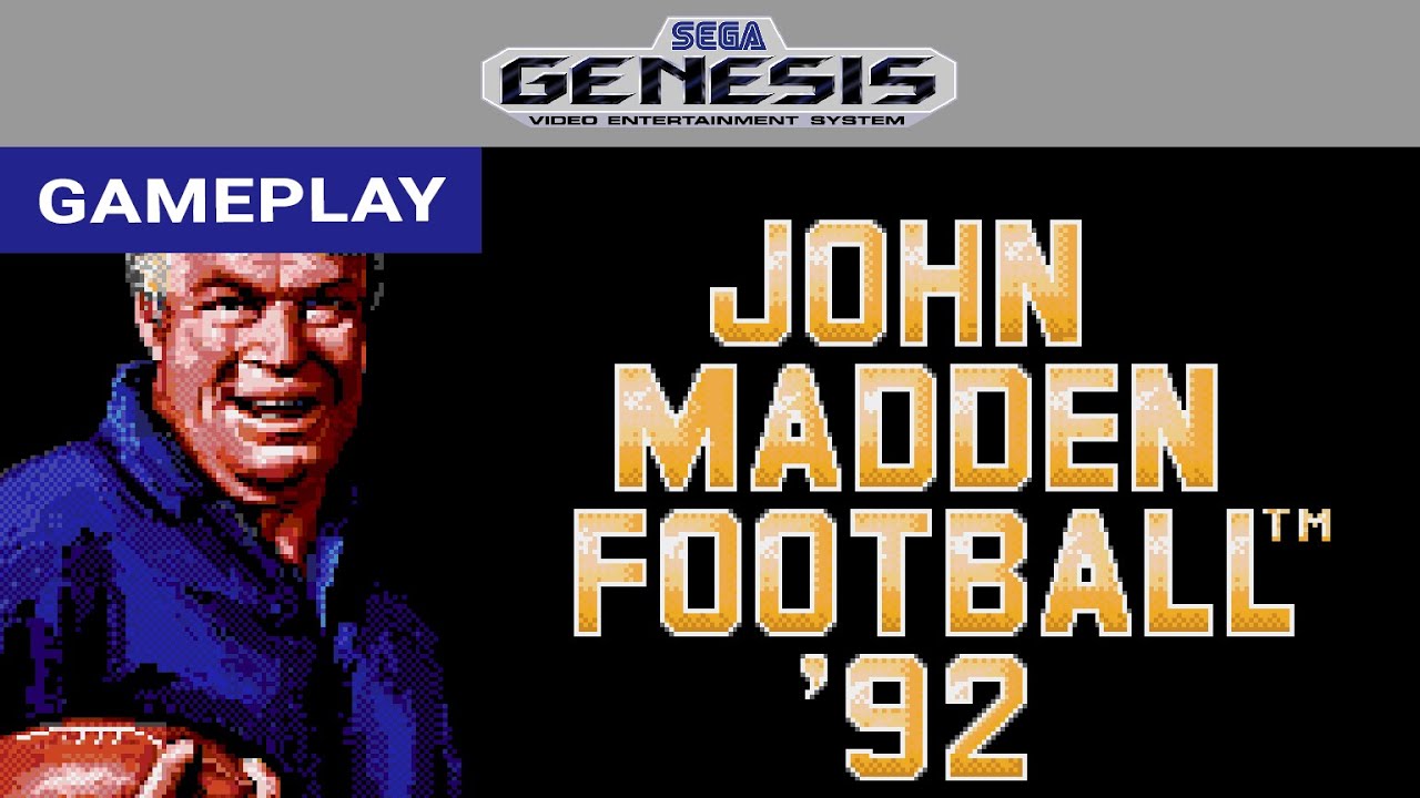 John Madden Football '92 (Sega Genesis) - Gameplay Clip [HD ...