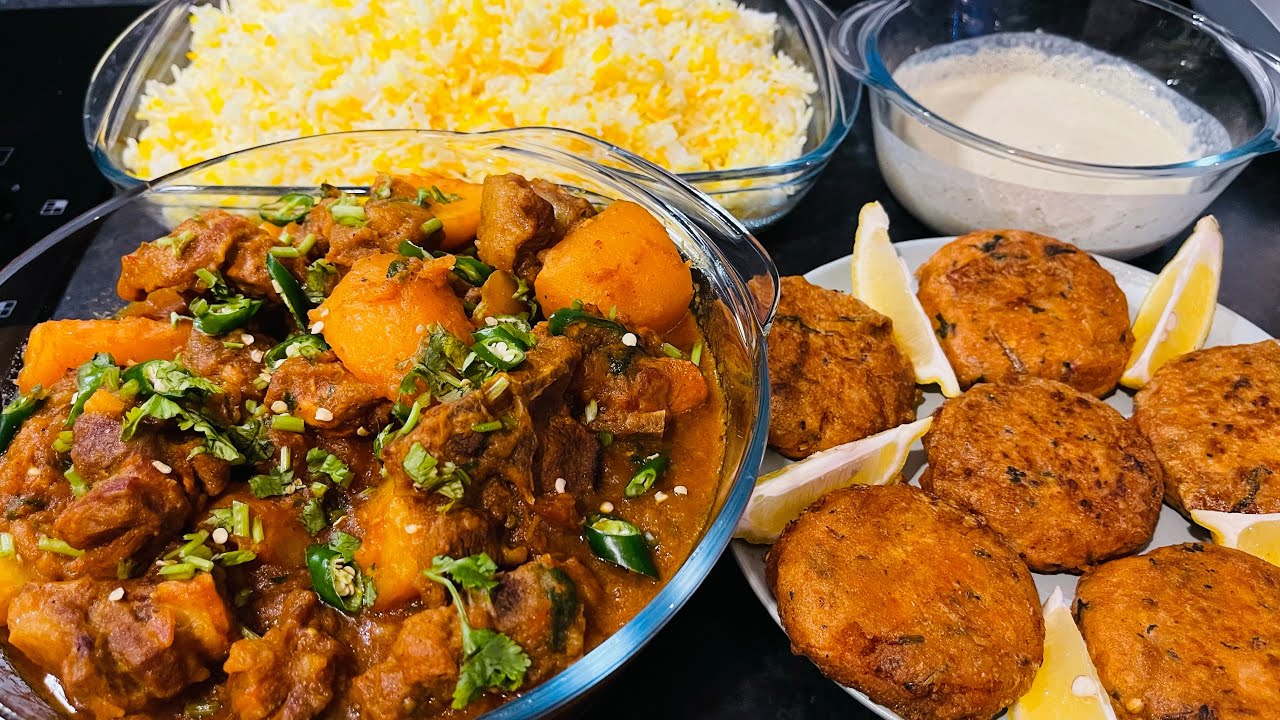 What’s for dinner tonight | Aloo Ghosht | Potato cutlets | - YouTube