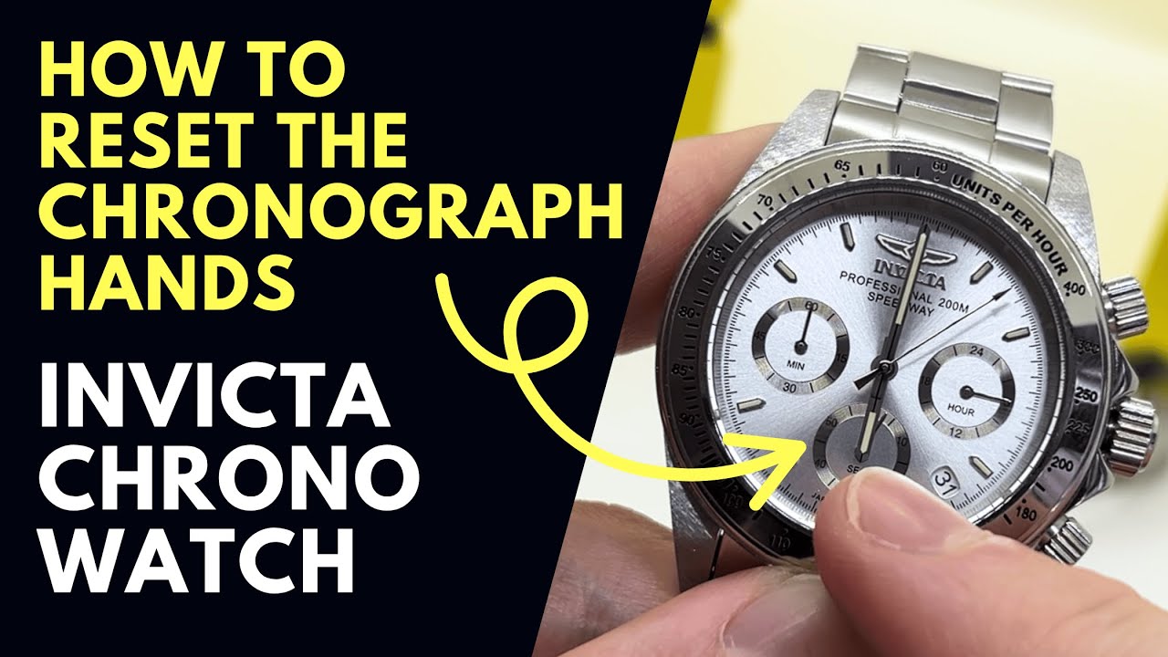 Invicta Chronograph Watch Hands Adjustment | Invicta Chronograph NOT ...