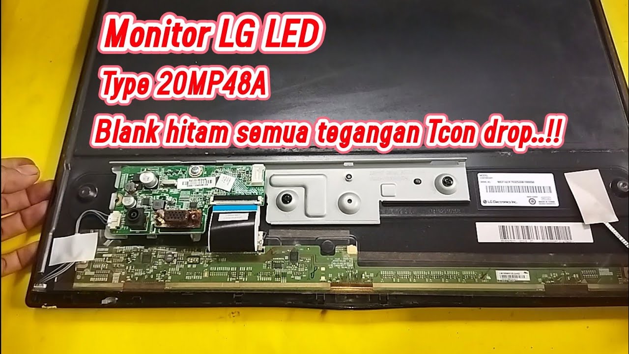 monitor PC LG blank hitam,,,!! - YouTube