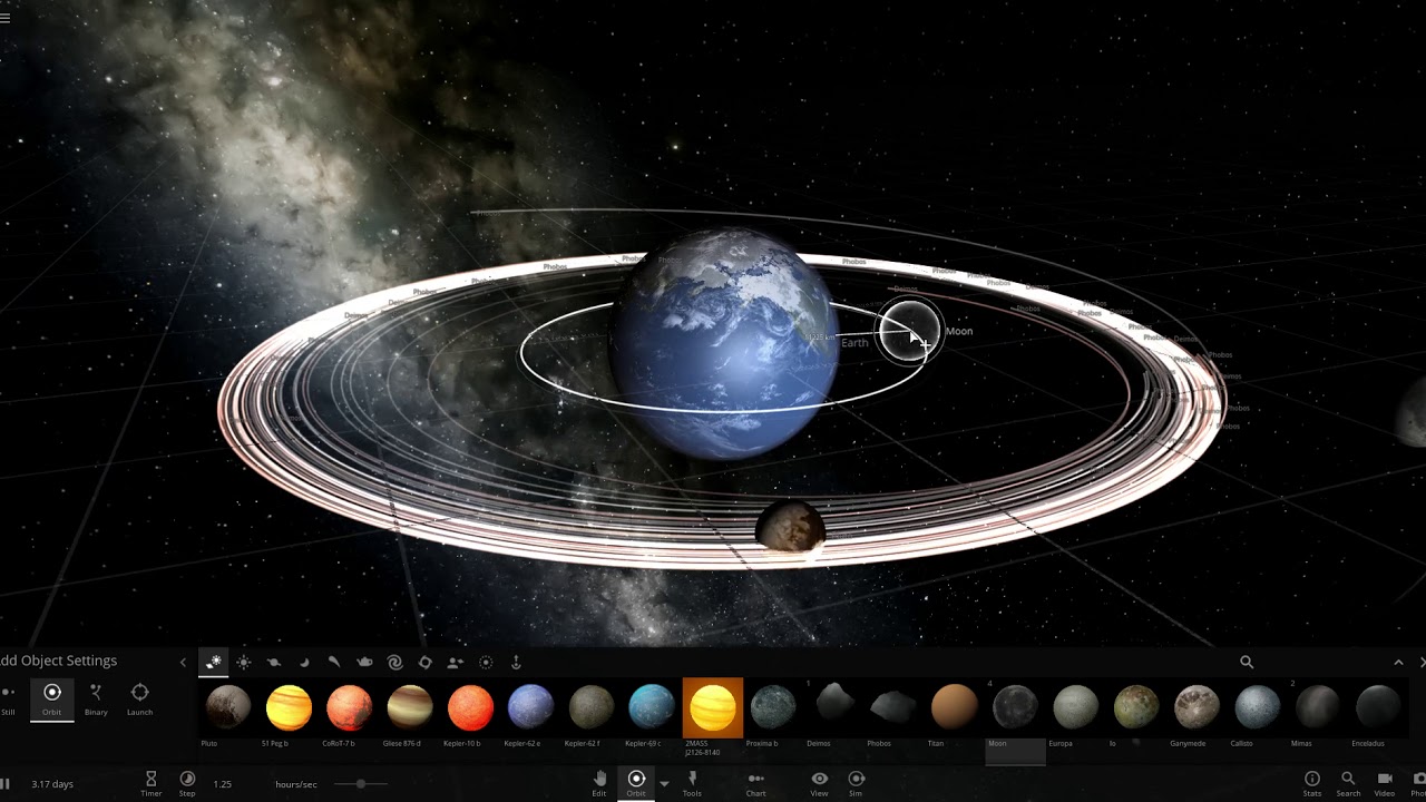 Universe Sandbox: The Earth Gets Rings - YouTube