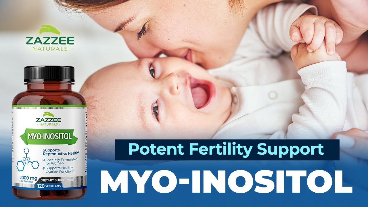 Zazzee Myo-Inositol Capsules - All-Natural Fertility Support, Supports ...