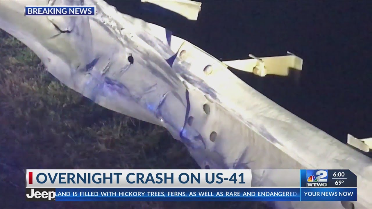 Crash on US-41 traps two people inside vehicle - YouTube