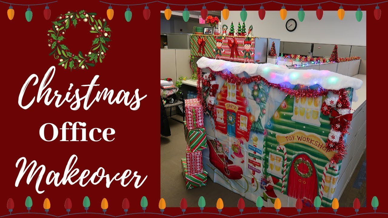 Christmas Makeover | Decorate My Workspace with Me! - YouTube