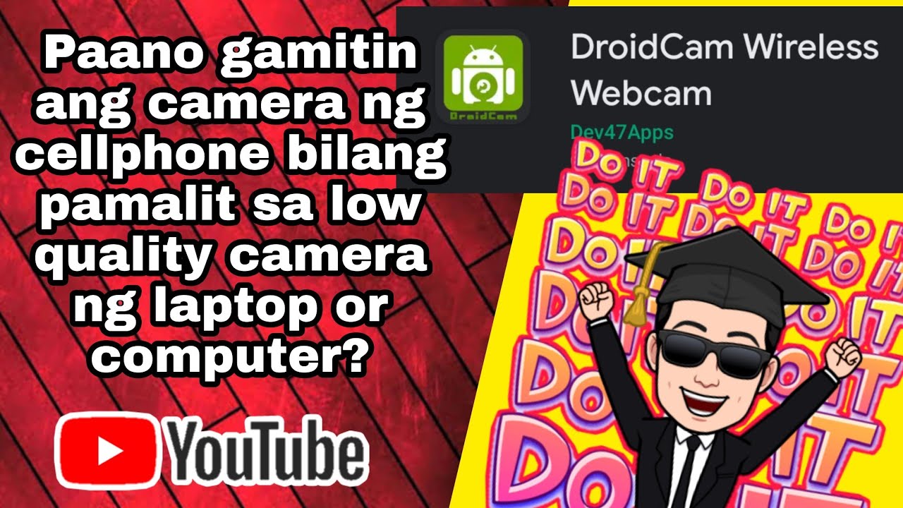 Paano gamitin ang camera ng cellphone bilang pamalit sa low quality ...