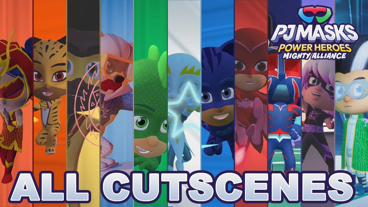 Pj Masks Power Heroes Mighty Alliance All Cutscenes Youtube