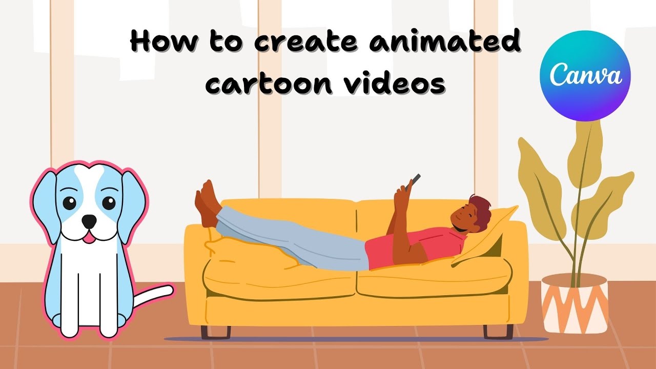 How to create animated cartoon videos in canva - YouTube