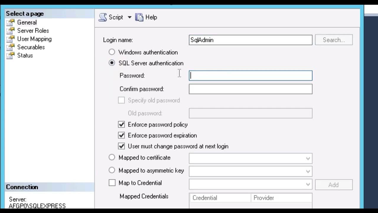 SQL Server database user definition - YouTube