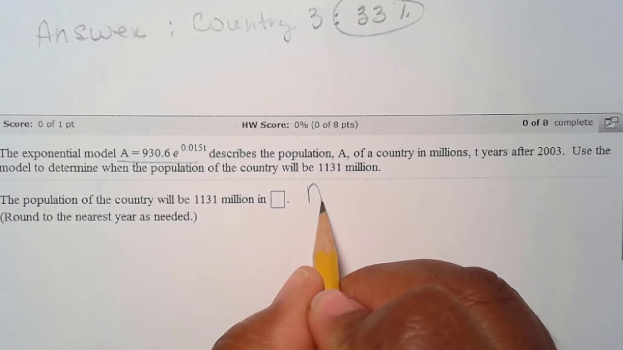 College Algebra: Exponential Growth and Decay (Part 2) - YouTube