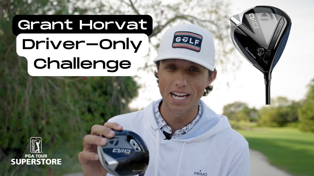 Can Grant Horvat Make Birdie Using Only The New @TAYLORMADEGOLF Qi10 Driver? - YouTube