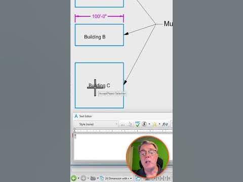 Multiple Leader Lines and edit Dimension Text #microstation # ...