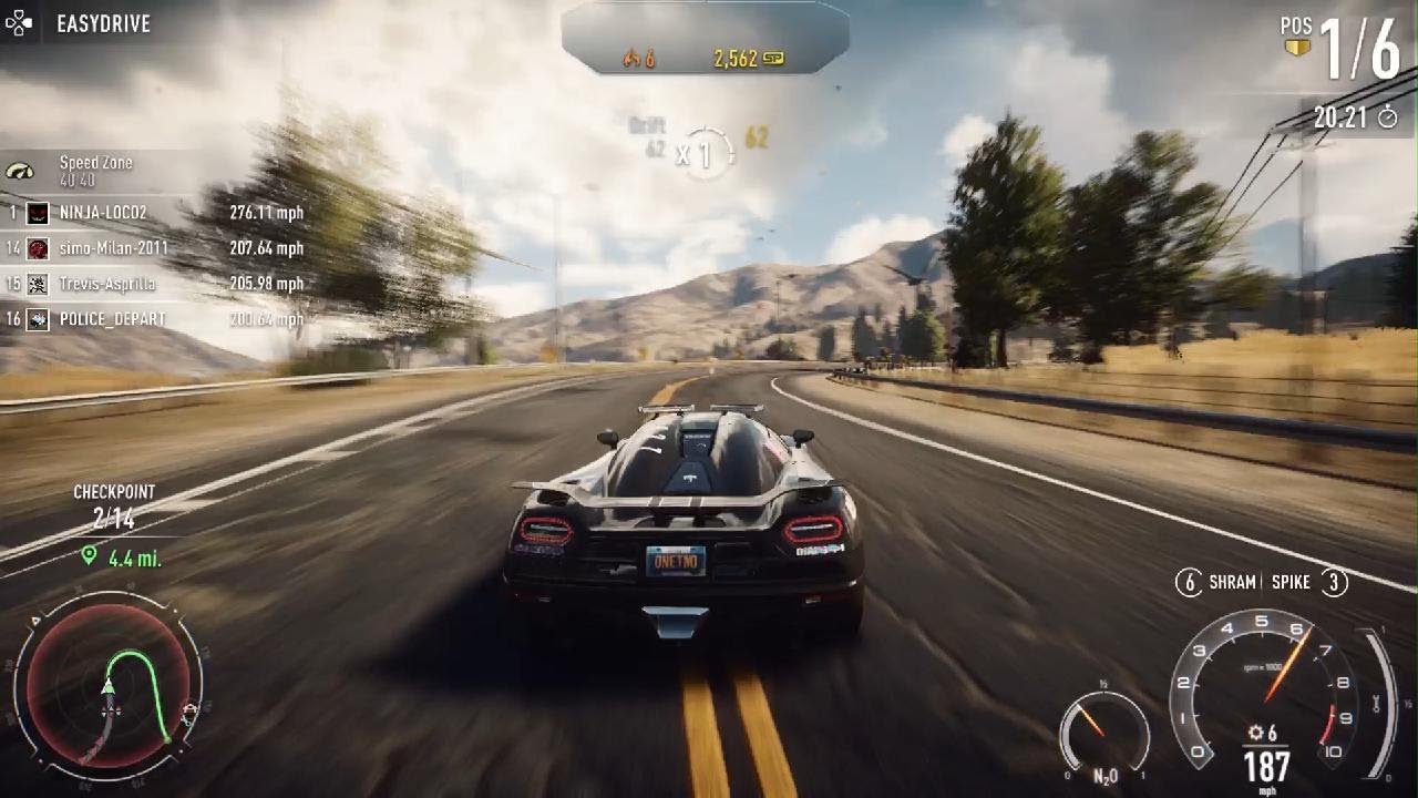 NEED FOR SPEED RIVALS HOT PURSUIT USING JUST SPRAY NO TURBO..GOOD EASY ...