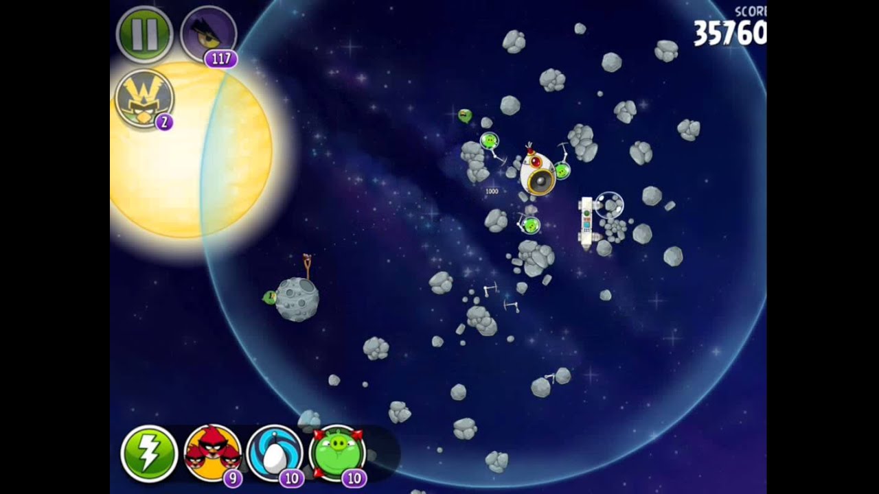 Angry Birds Space - Solar System. Level 10-6 Android Belt. 3 stars ...