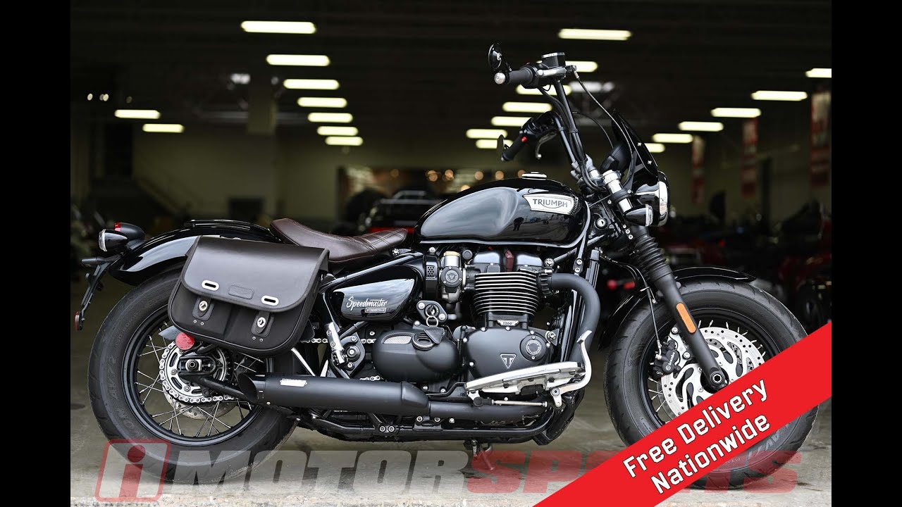 2018 Triumph Bonneville Speedmaster Jet Black A9617@ iMotorsports - YouTube