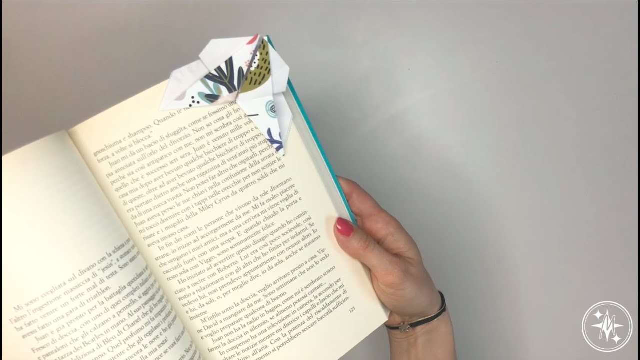 Origami segnalibro farfalla - YouTube