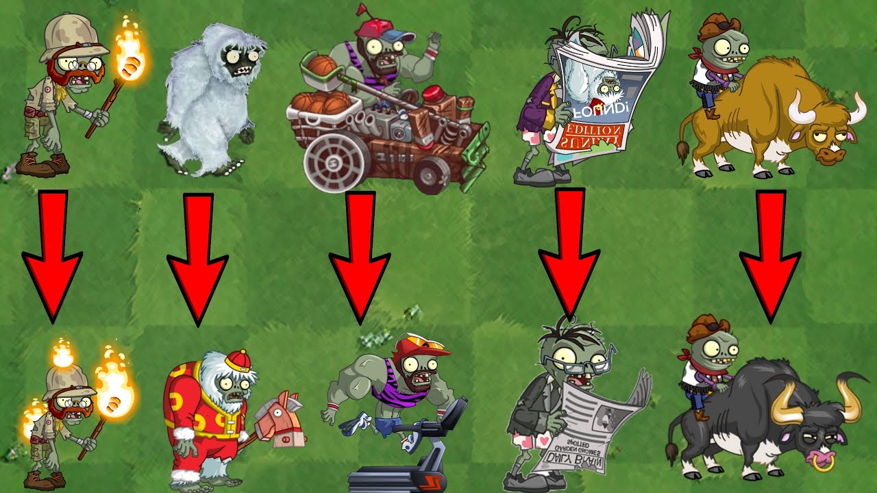 Plants vs Zombies 2 Gameplay// Zombies Evolution Strong vs Weak - YouTube