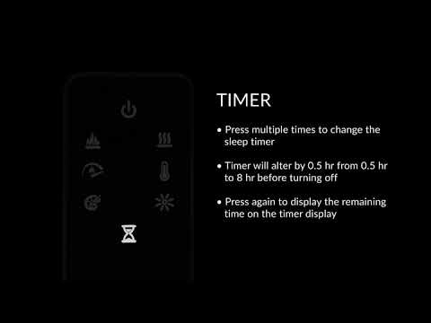 Dimplex RLG25 remote guide - YouTube