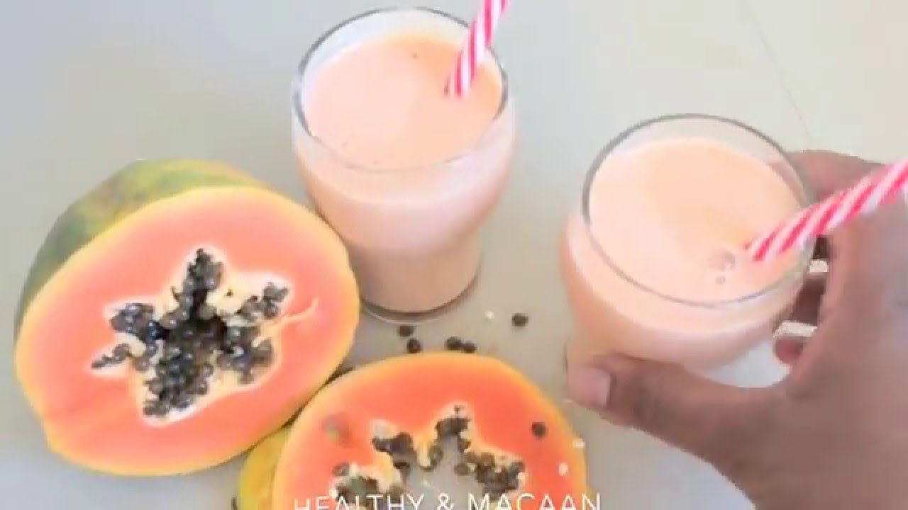 papaya Milk Shake ( Cano Iyo Babay Isku Nafaqee) Healthy Food For ...