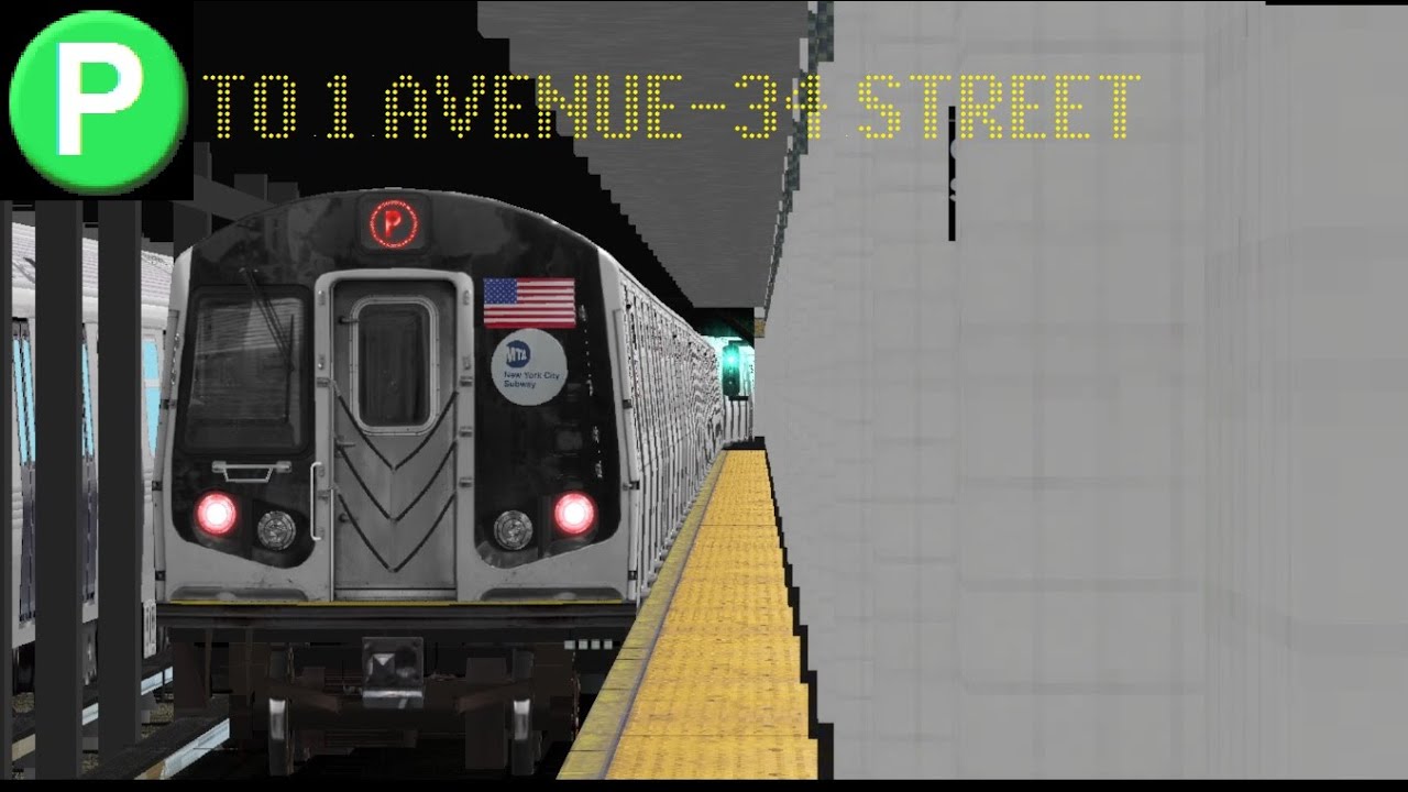 OpenBVE Fiction: P Train To 1 Avenue-34 Street Via Crosstown Local ...