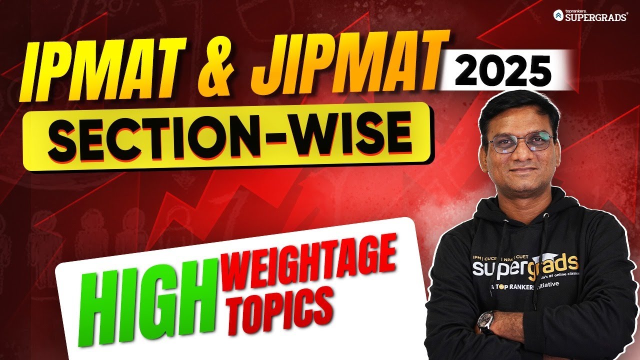 High Weightage Topics Of All Sections For IPMAT & JIPMAT 2025 📑🎯| Don't ...