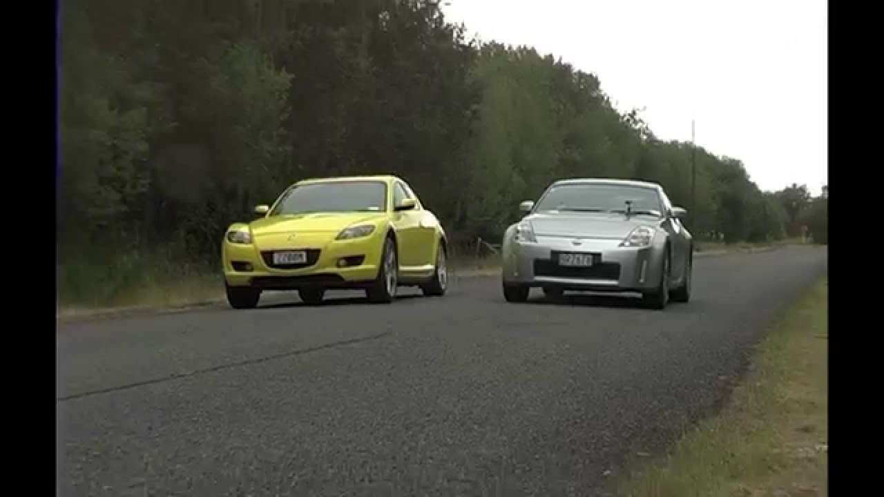 RX8 vs 350z DRAG RACE - YouTube
