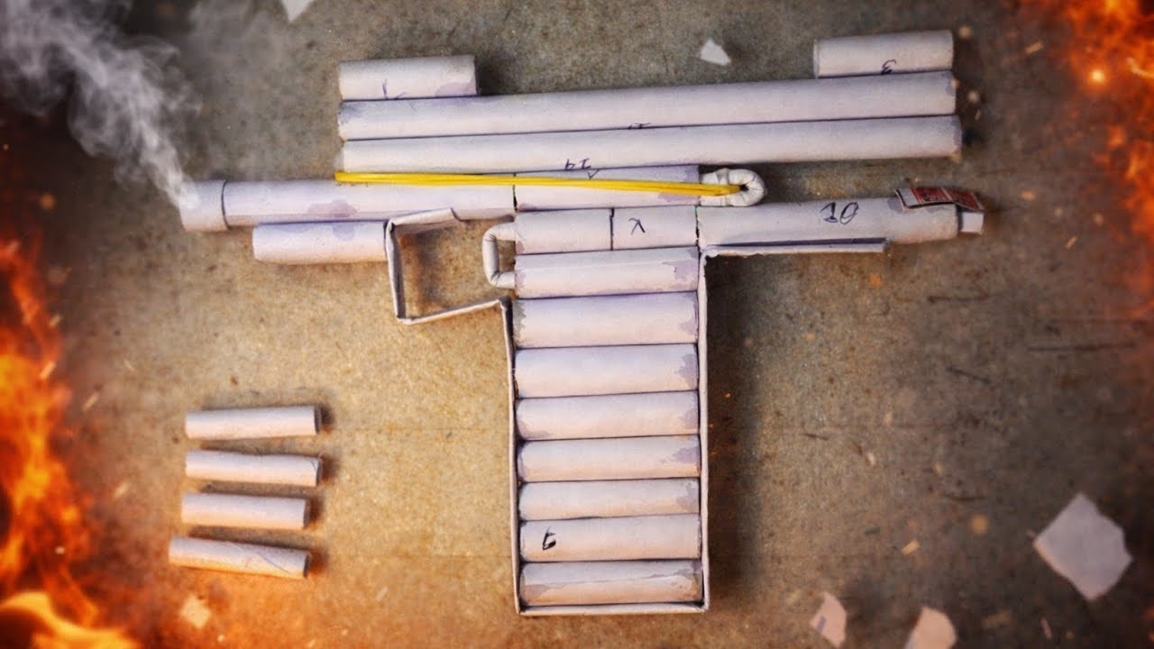 P90 Gun Made from Paper 😱 | Realistic Paper Gun That Shoots | DIY Craft ...