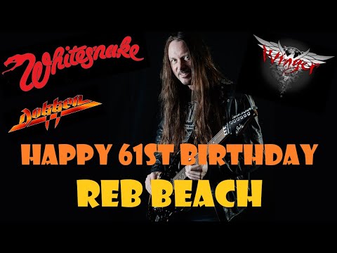 Happy 61st Birthday Reb Beach & BONUS (one of the best riff masters ...