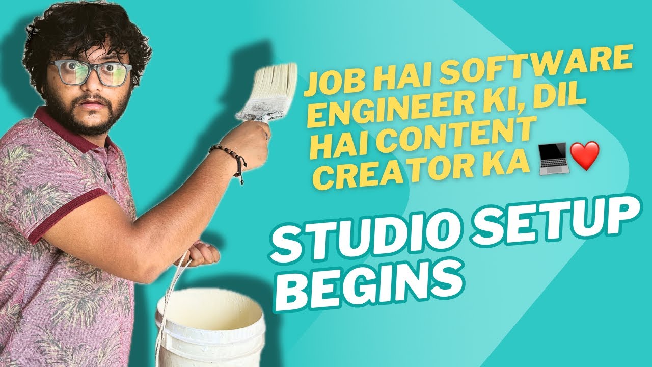 Painting My Dreams – Building My YouTube Studio !! My Studio Setup ...