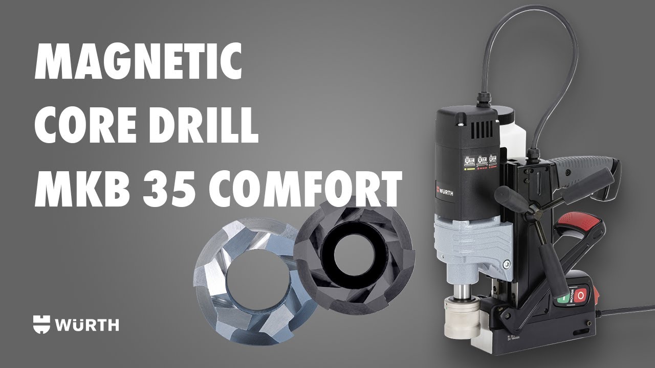 Wurth Magnetic Core Drill MKB 35 Comfort | Würth Malaysia - YouTube