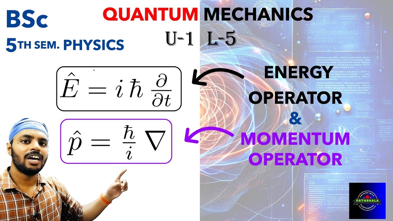 Energy Operator | Momentum Operator | Quantum Mechanics | Lec 5 | DDU ...