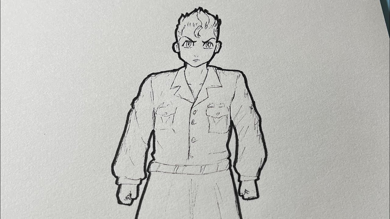 How to draw Takemichi Hanagaki step by step - Tokyo Revengers | Drawing ...