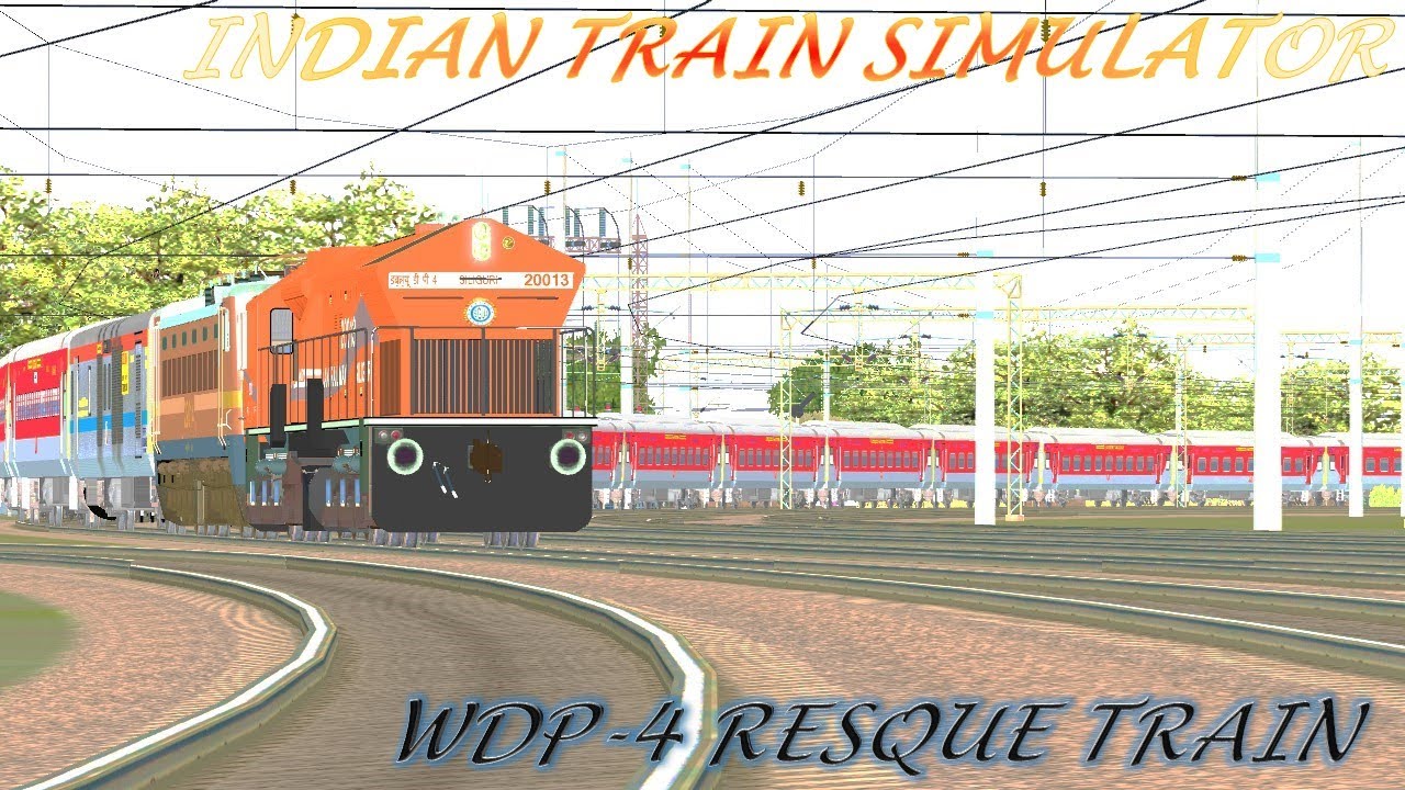 WDP-4 RESCUE TRAIN | LOCO FAILURE | INDIAN TRAIN SIMULATOR # ...