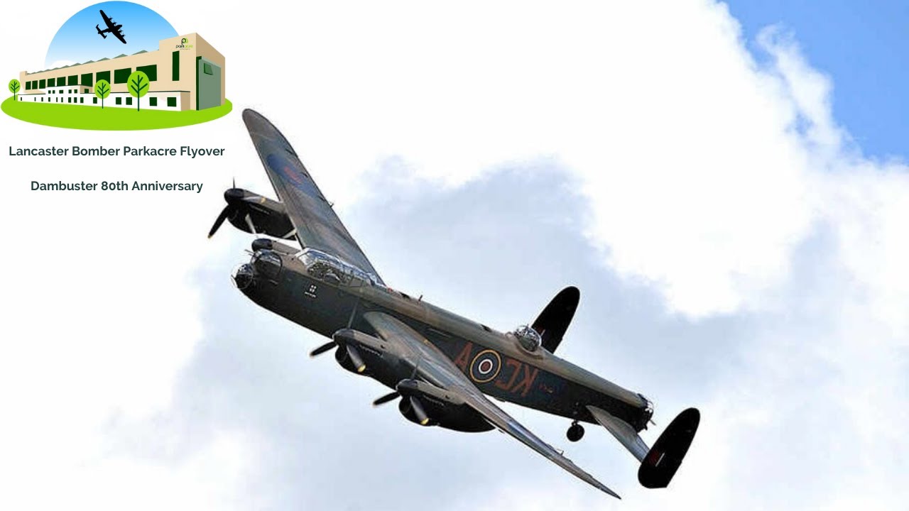Lancaster Bomber flypast over Parkacre | Dambusters 80th Anniversary ...