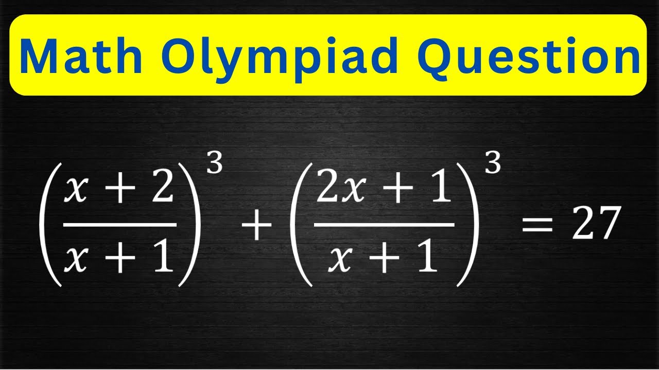 Nice Algebra Question | Math Olympiad Question | Find the Value of x ...