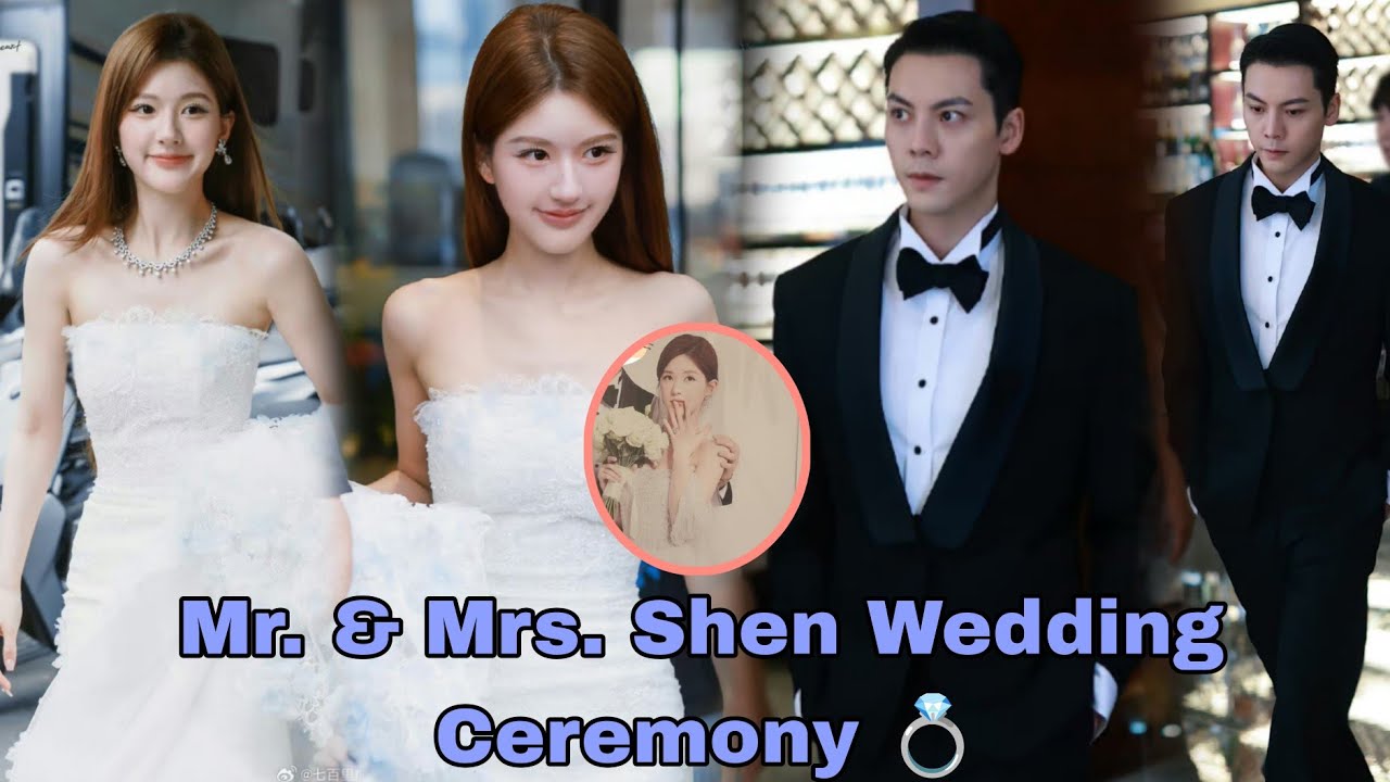 Zhao Lusi & William Chan as the bride and groom of their wedding ...