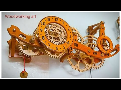 DIY wooden clock - Woodworking art - creative channel - YouTube