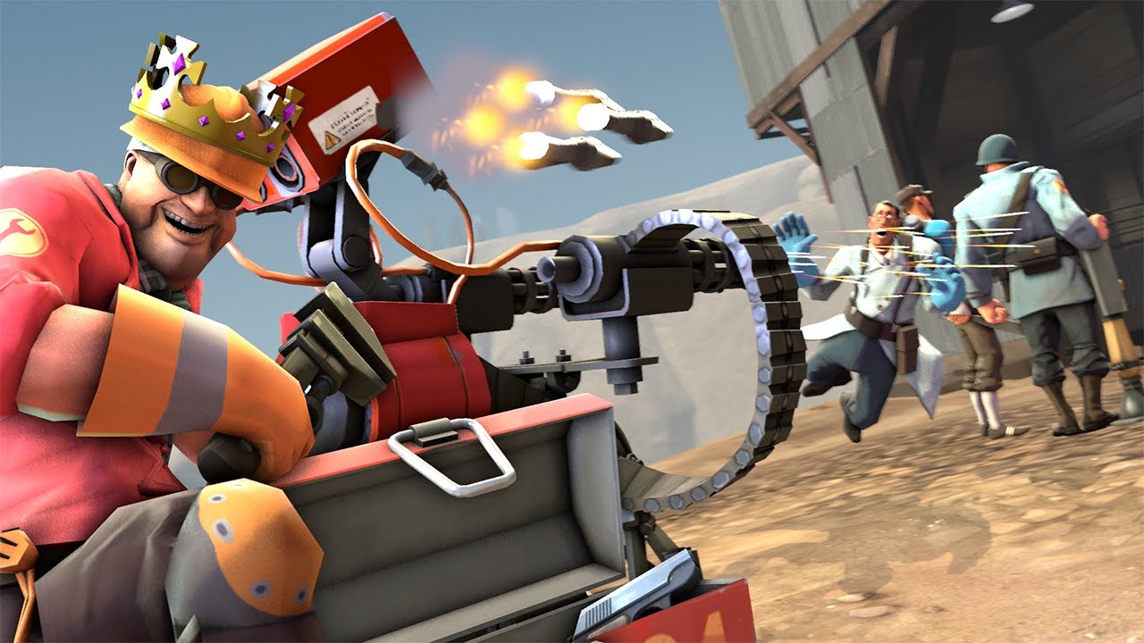 TF2: Battle Engineer building behind them - YouTube